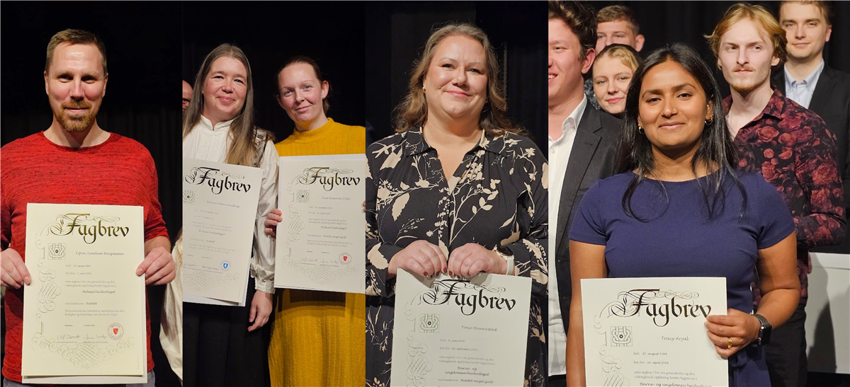 Utdeling av fagbrev, svennebrev og kompetansebevis - Halden kommune